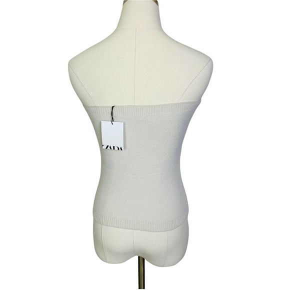 Zara | Tops | Nwt Zara Knit Tube Top Stone Large 2922 | Poshmark